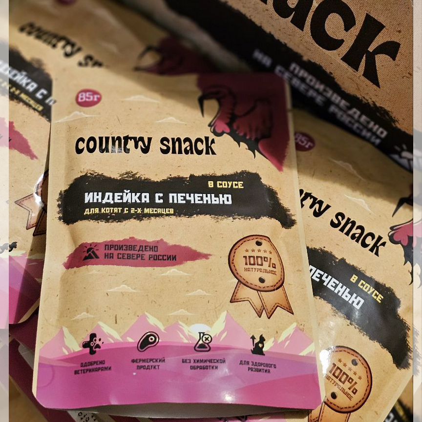 Влажный корм для котят County Snack