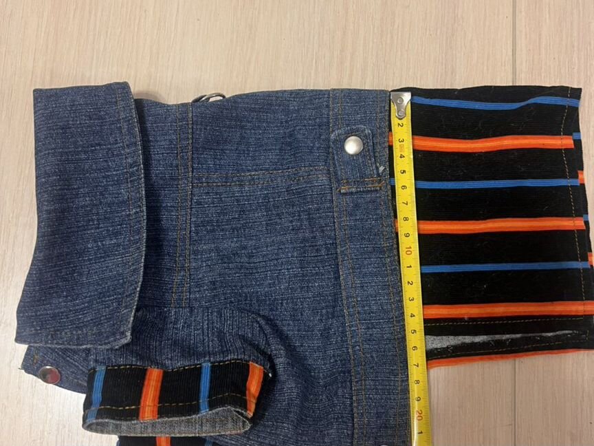 Джинсовая курточка с юбочкой для собаки