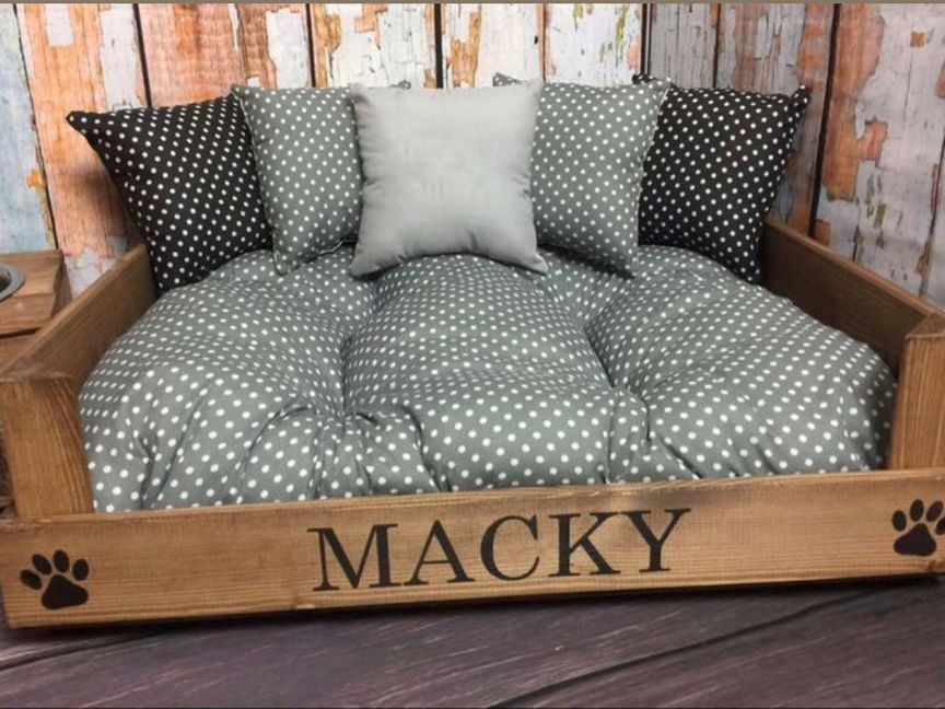 Лежанка для собак деревянная гипоалергенная