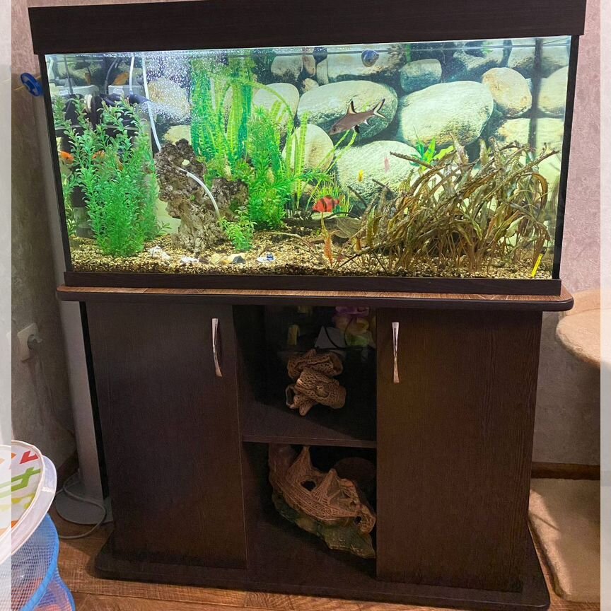 Аквариум с тумбой 200л