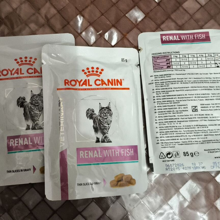 Корм для кошек royal canin renal