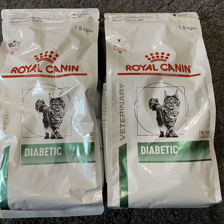 Royal Canin Diabetic для кошек 2 по 1,5 кг