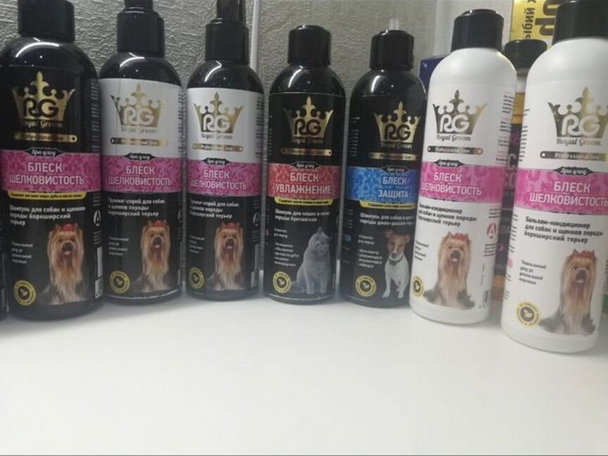 Шампунь для собак кошек royal groom, гамма