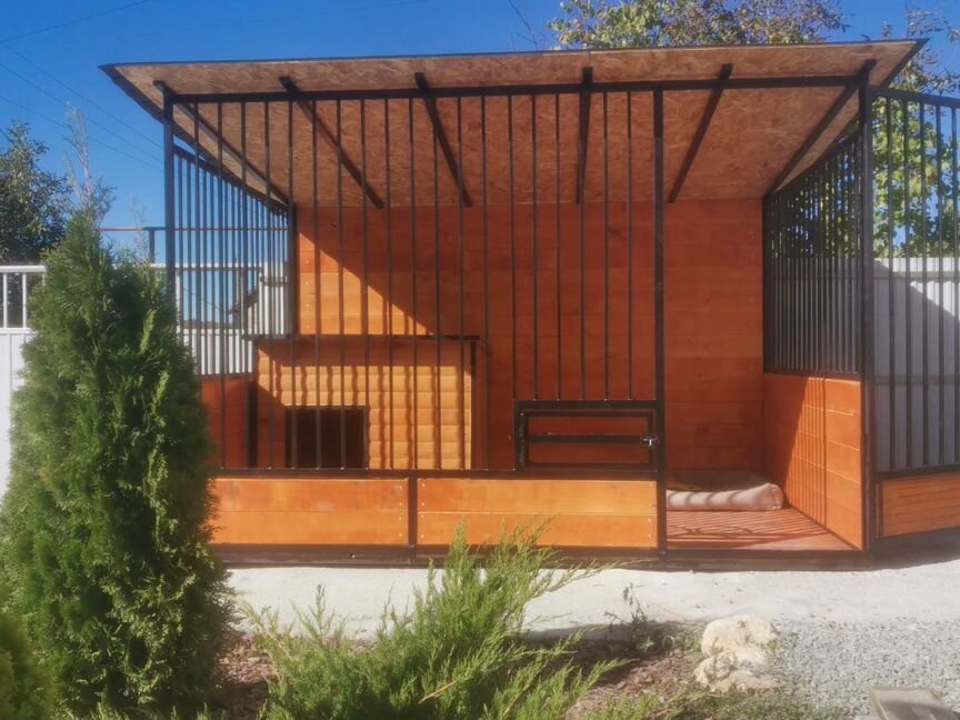 Вольер будка утепленная с электрополом