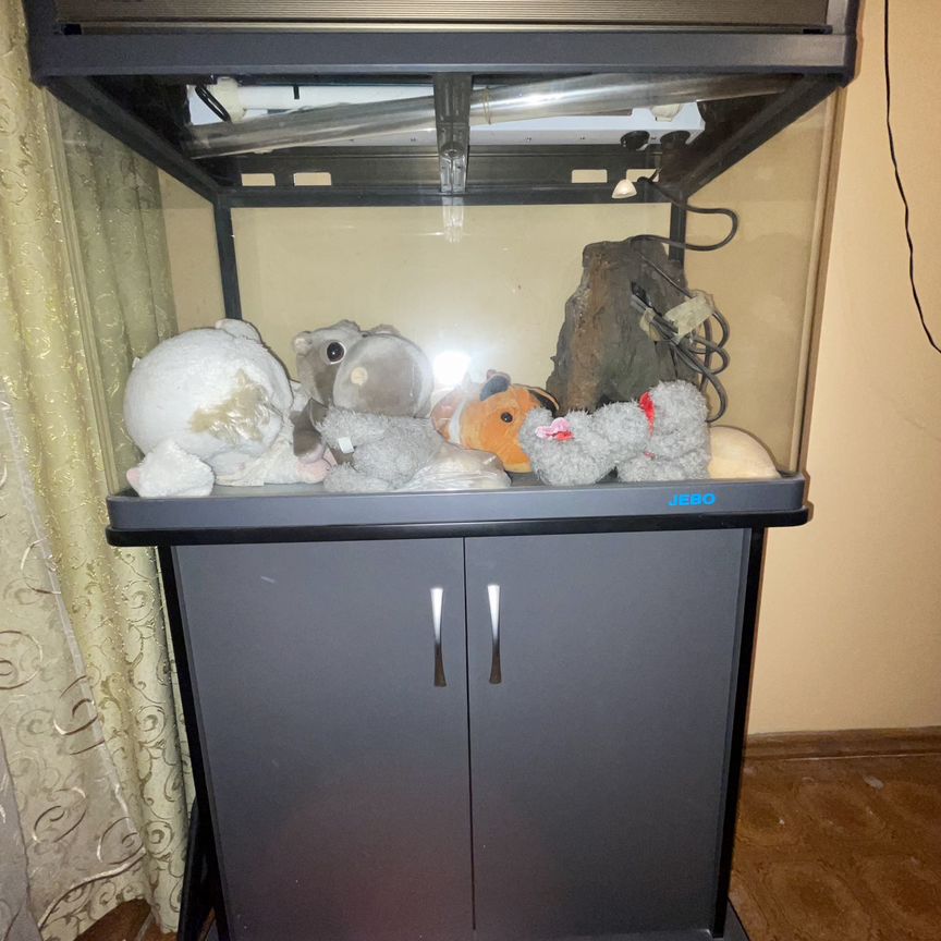 Аквариум Jebo R208 140 л, с тумбой