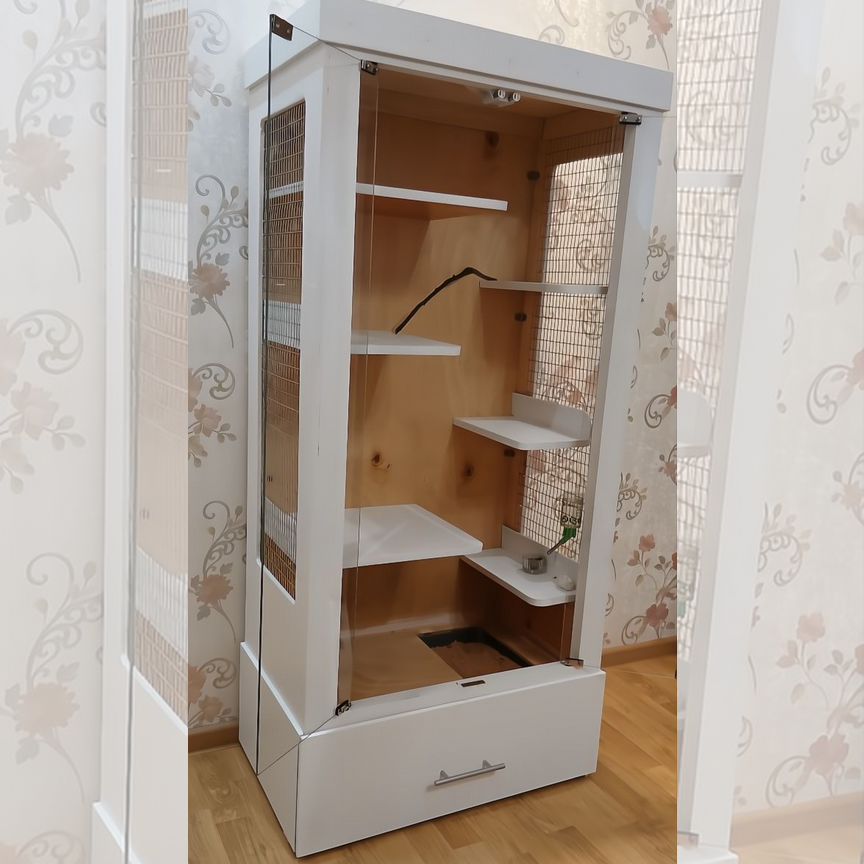 Клетка-витрина для грызунов