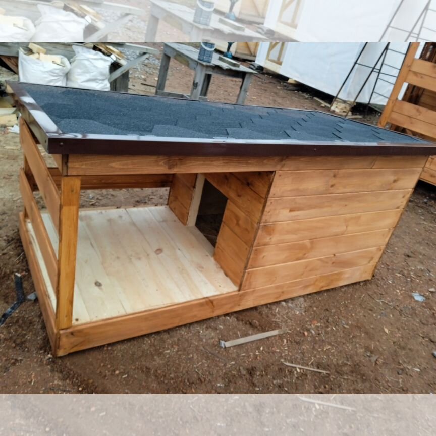 Будка для собаки утепленная с тамбуром