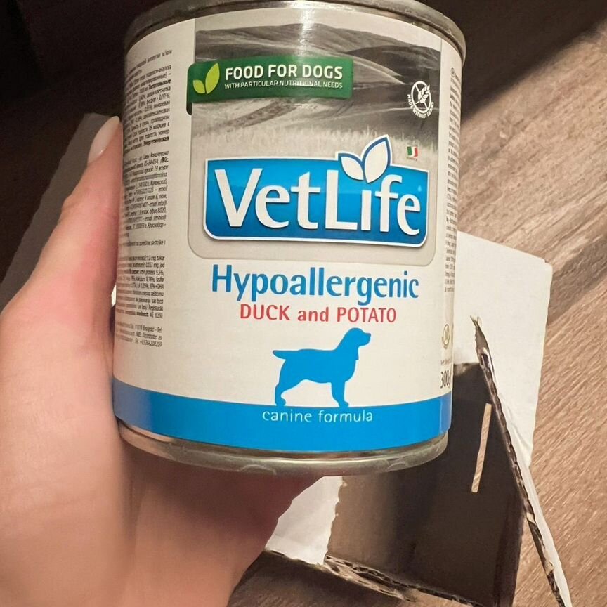 Влажный корм для собак vetlife