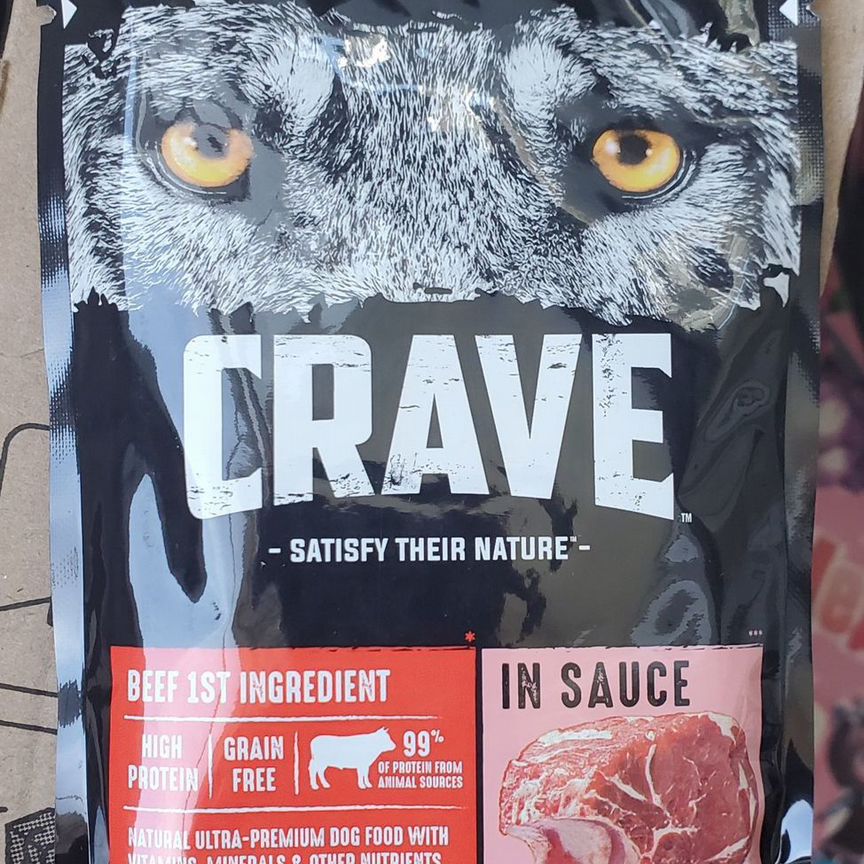 Корм консервированный полнорационный crave для взр