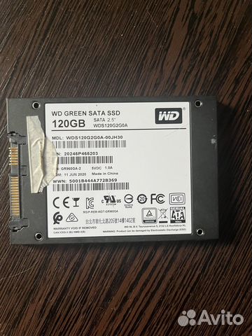 Ssd wd green 120gb купить в Перми | Электроника | Авито