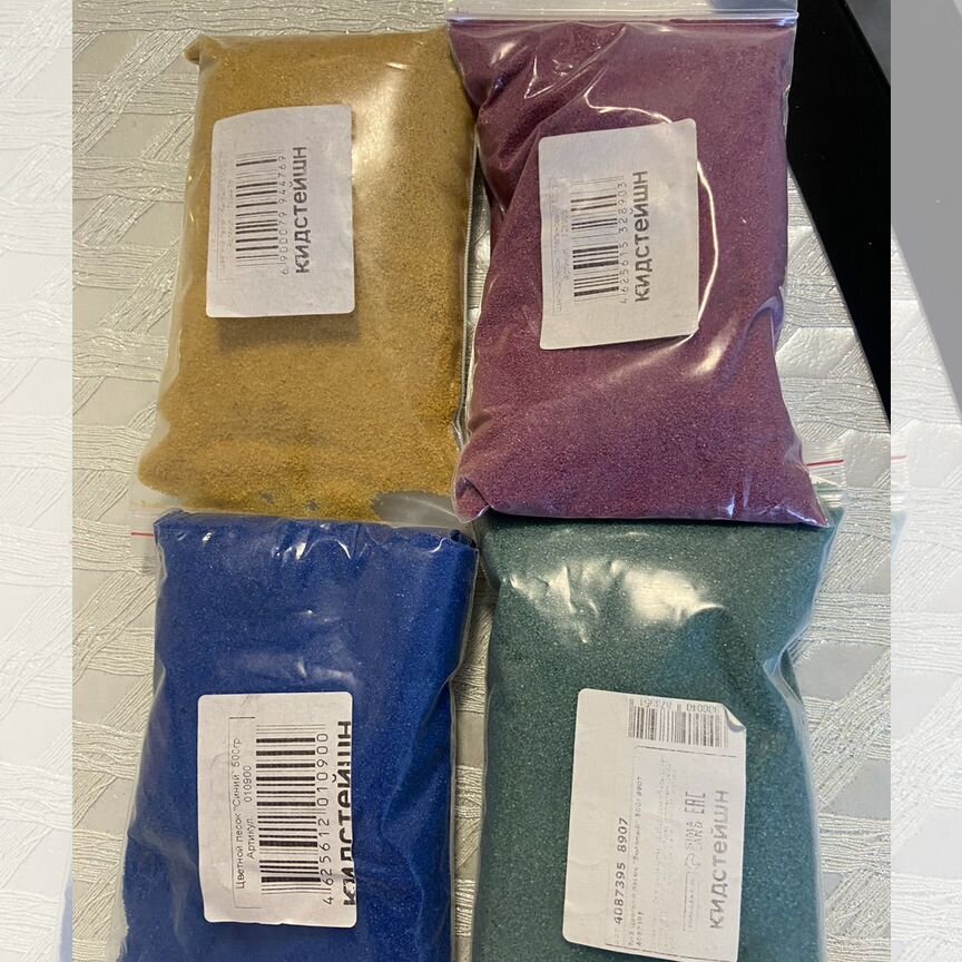 Кварцевый песок цветной