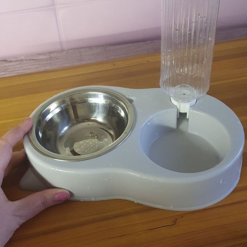 Кормушка кошачья с поилкой