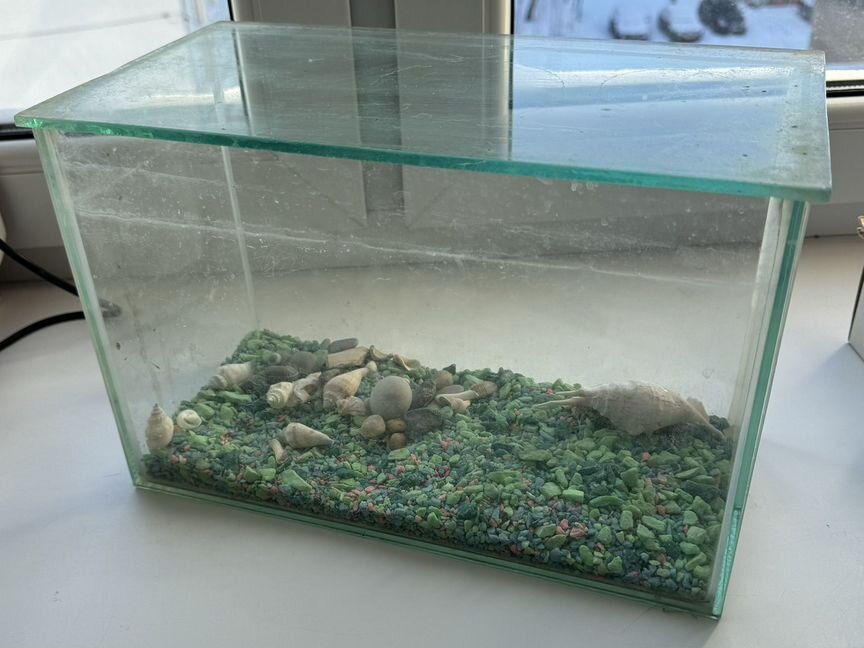 Аквариум стеклянный на 6 литров