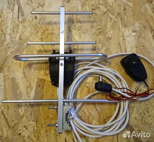 Антенна тв уличная с усилителем купить в Пскове | Электроника | Авито