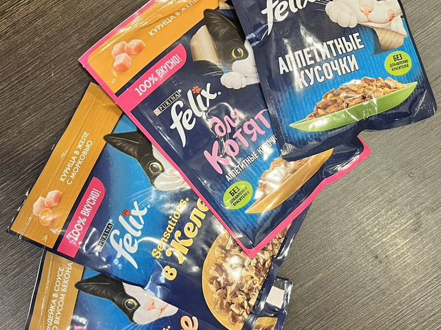 Кошачий корм влажный