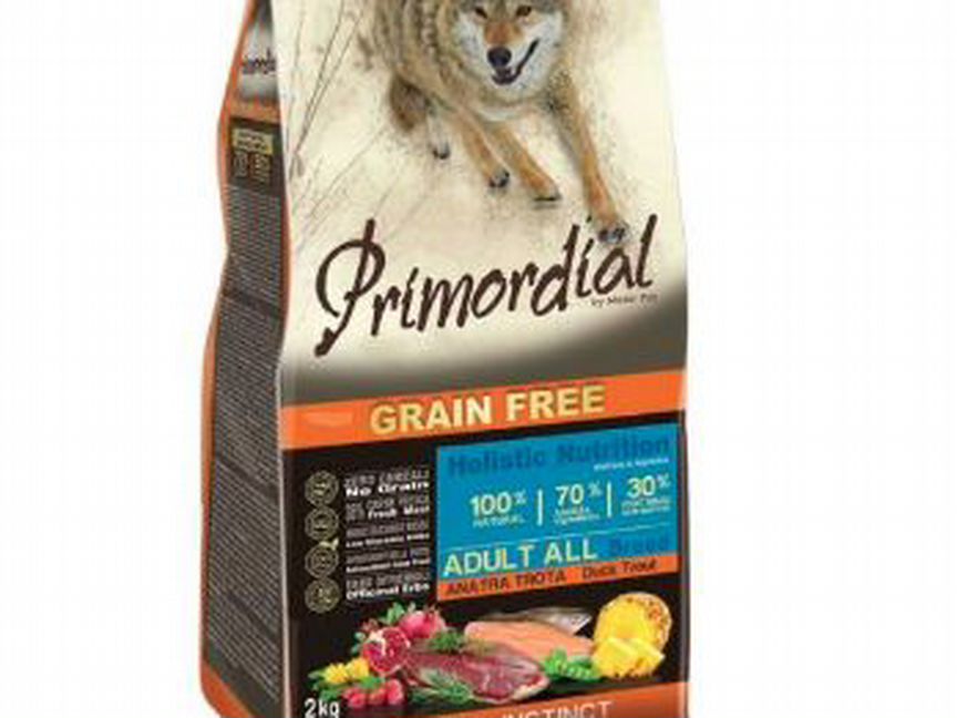 Корм для собак Primordial Dog Adult (Форель, утка)