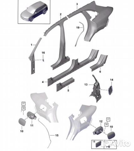 Porsche Cayenne III Заливная горловина купить в Москве PORSCHE ...