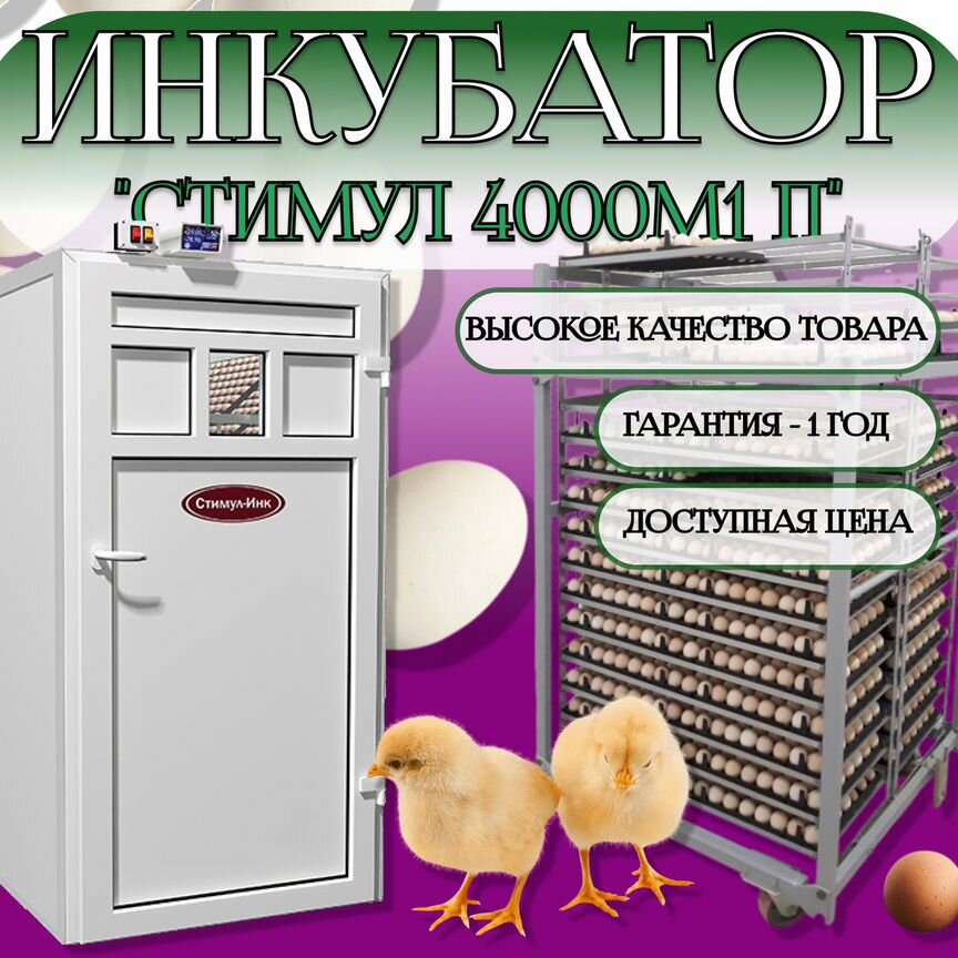 Инкубатор для яиц автоматический стимул-4000М1П
