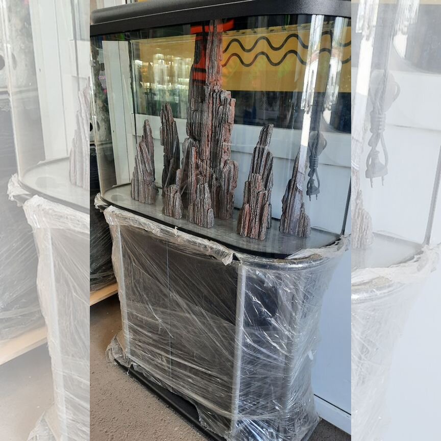 Аквариум с тумбой новый на 105 литров