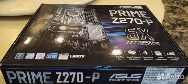 Asus prime Z270 p купить в Москве | Электроника | Авито