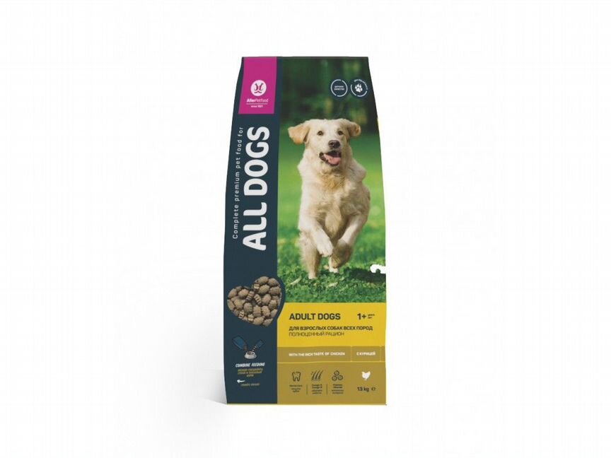 ALL dogs корм для собак 13 кг