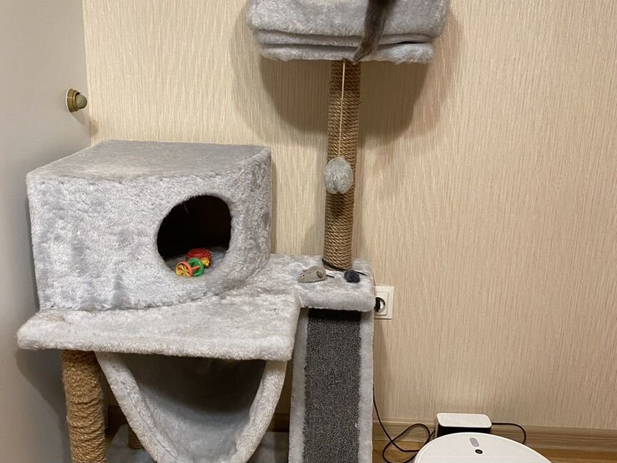 Домик с гамаком для котиков