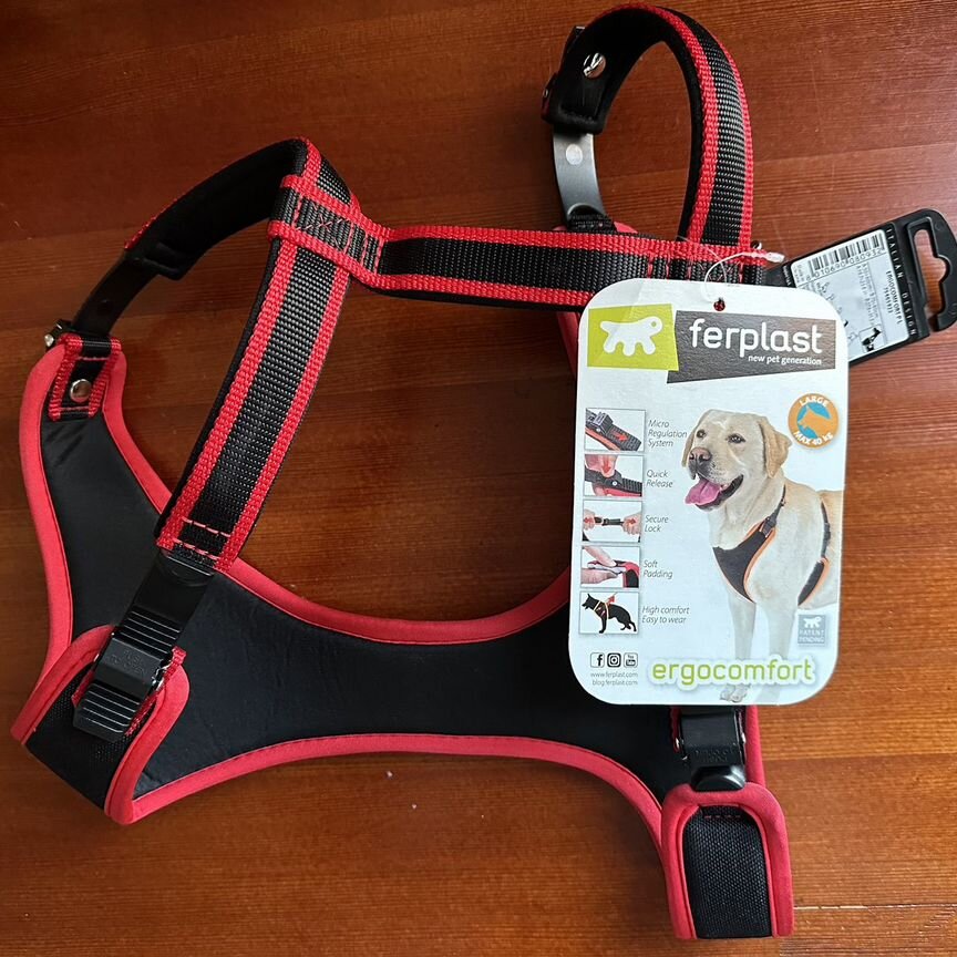 Шлейка ferplast ergocomfort L для крупных пород