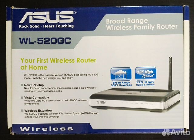 Wi-Fi роутер Asus WL-520GC купить в Санкт-Петербурге | Электроника | Авито