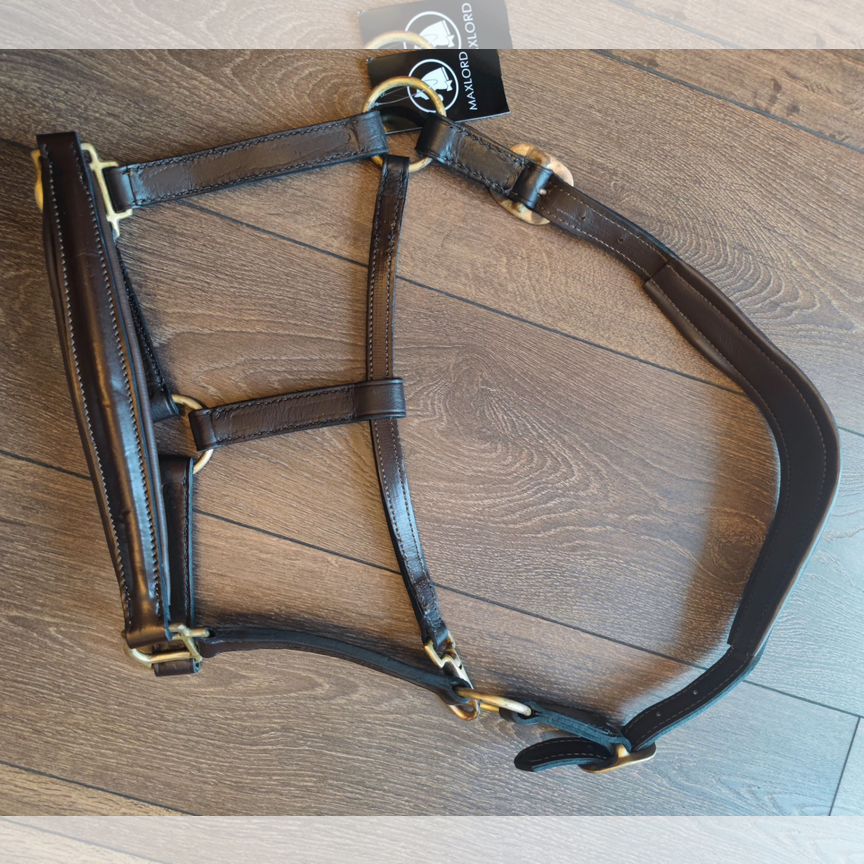 Кожаный недоуздок для лошади Cob