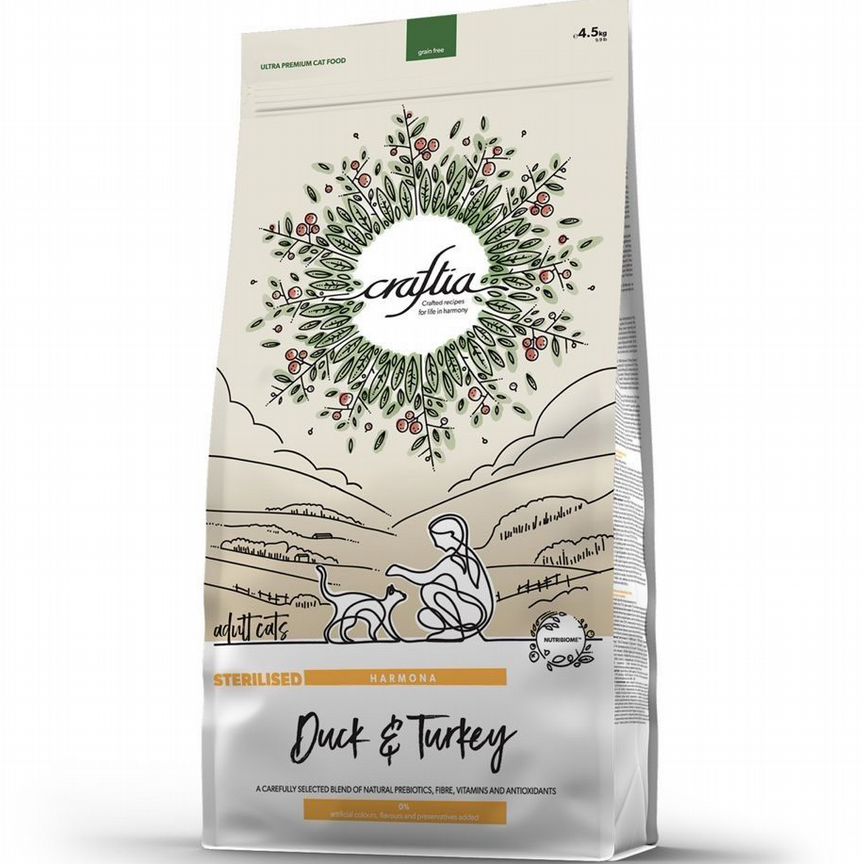 Набор Craftia gastro 4,5 кг и Steril Duck 4,5 кг