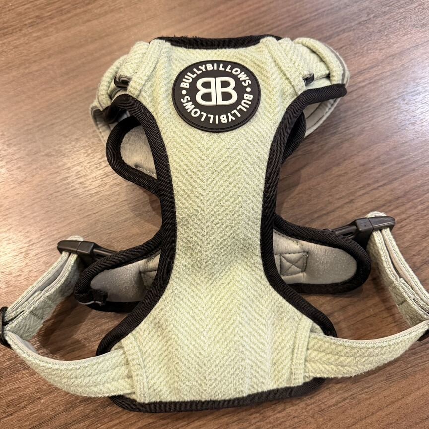 Шлейка Premium tweed BullyBillows (мятный / M)