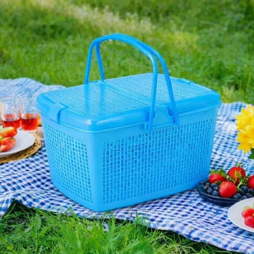 Корзина для пикника и переноса животных бу