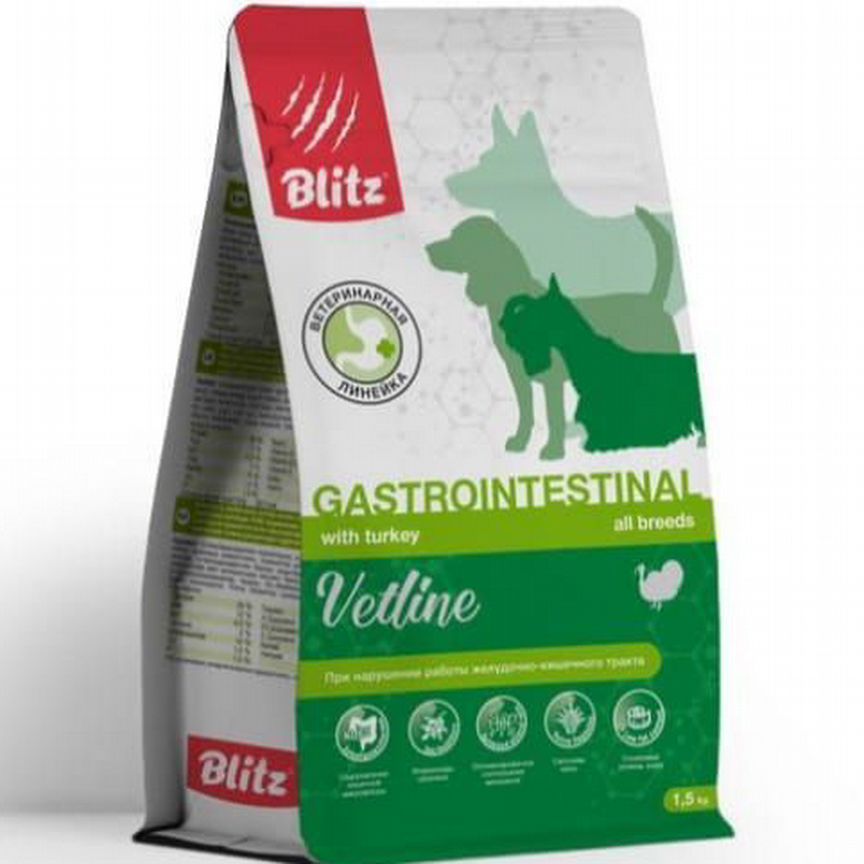 Корм Blitz Dog Vetline Gastrointestinal 10 кг