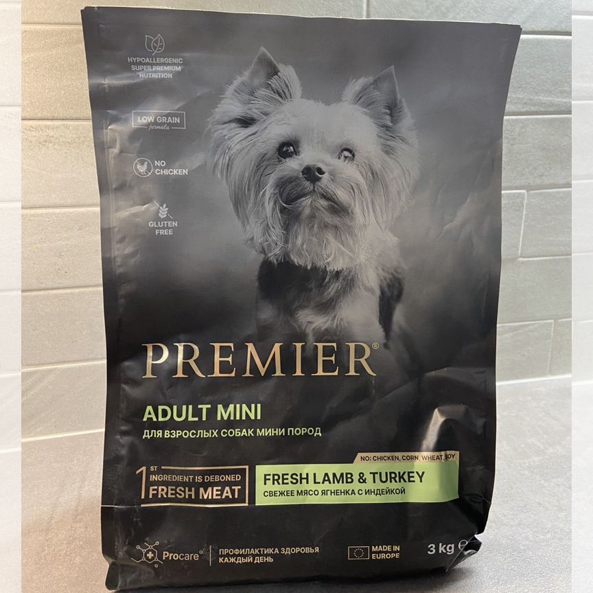 Корм для собак premier adult mini