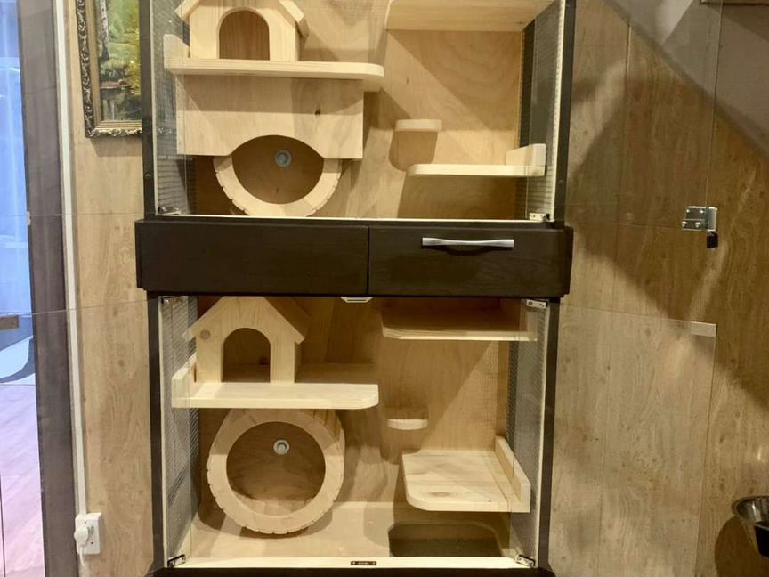 Витрина-клетка для шиншилл, дегу, белок