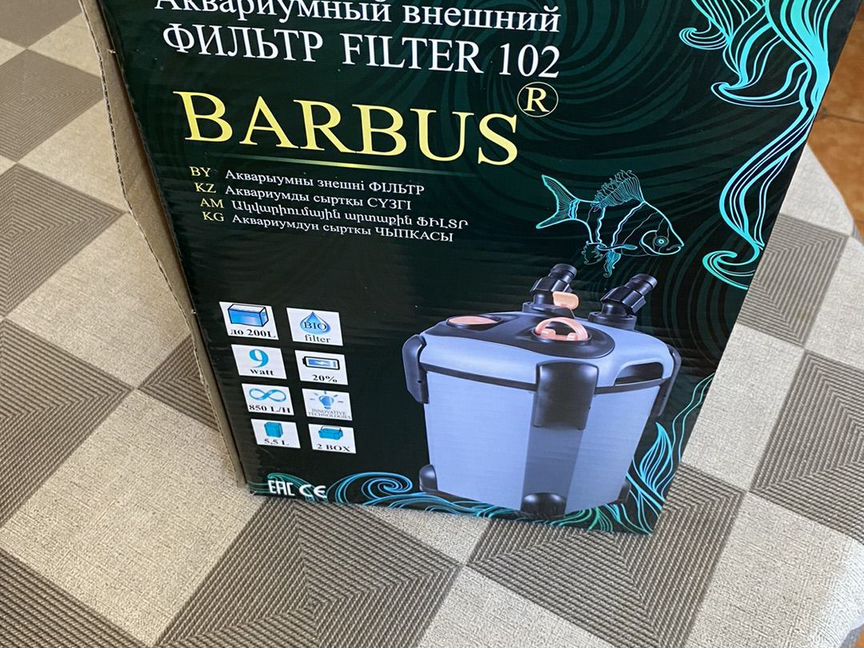 Фильтр для аквариума barbus filter 102