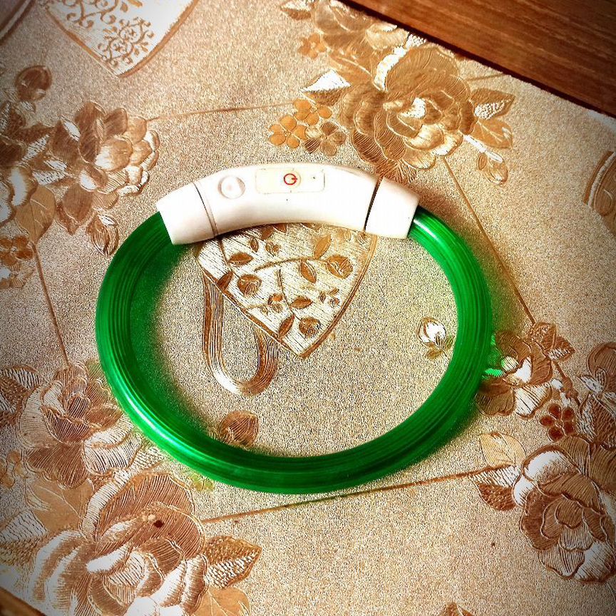 Светящийся ошейник диаметр 10 см