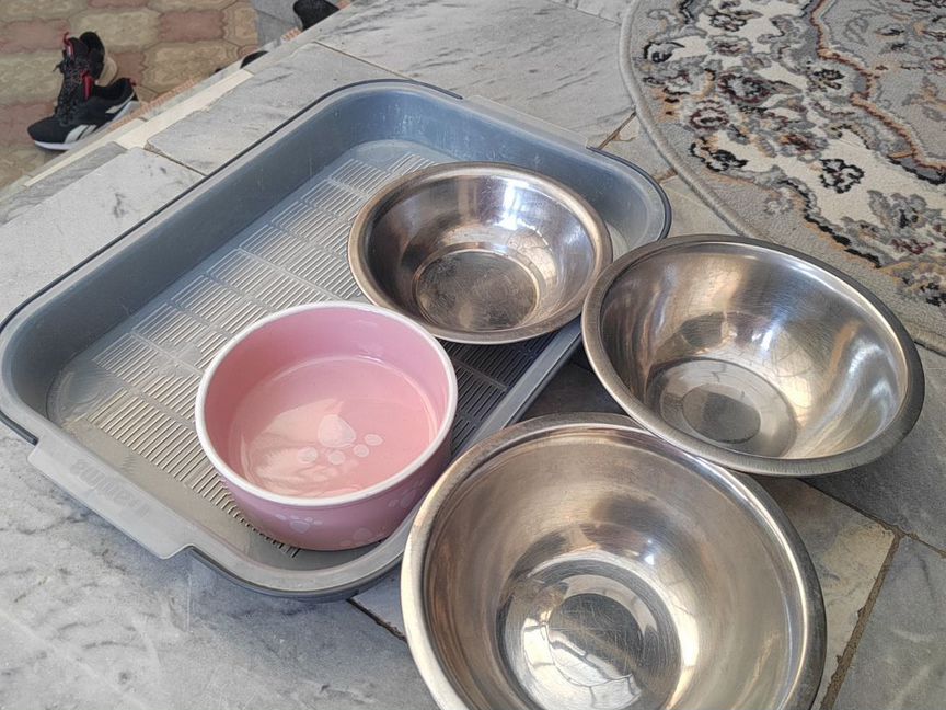 Горшок и миски 4 шт