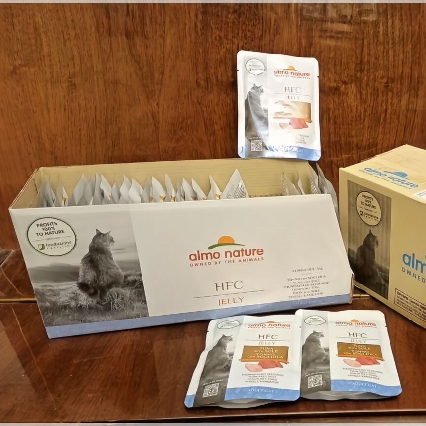 Влажный корм для кошек Almo Nature в желе паучи