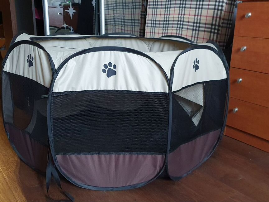 Манеж для собак, сумка, корм