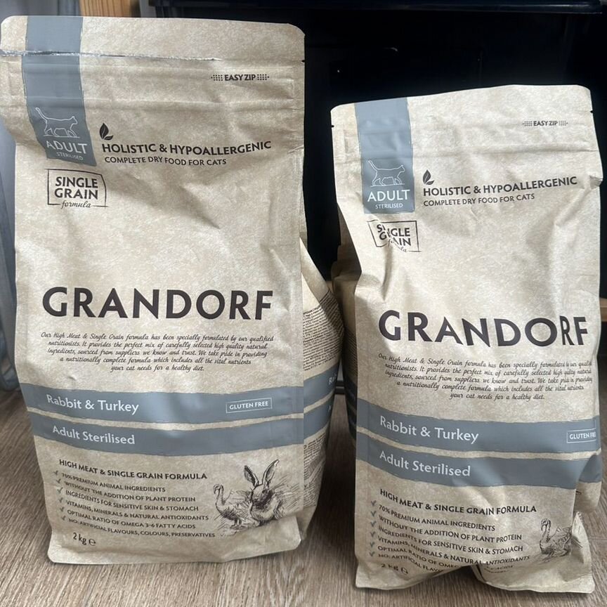 Корм для кошек Grandorf Adult sterilised 2 шт 2кг