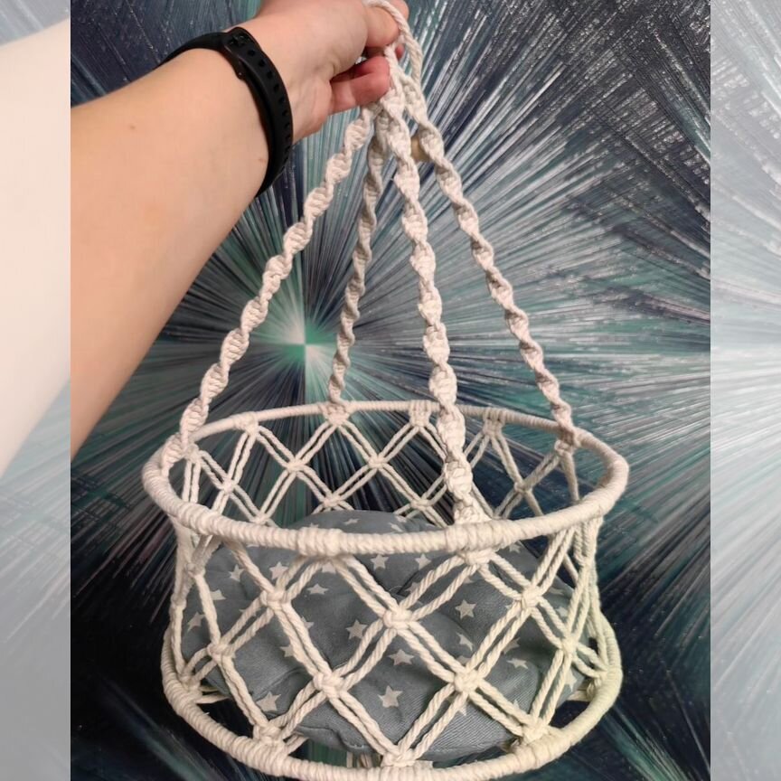 Лежанка для кошки подвесная новая