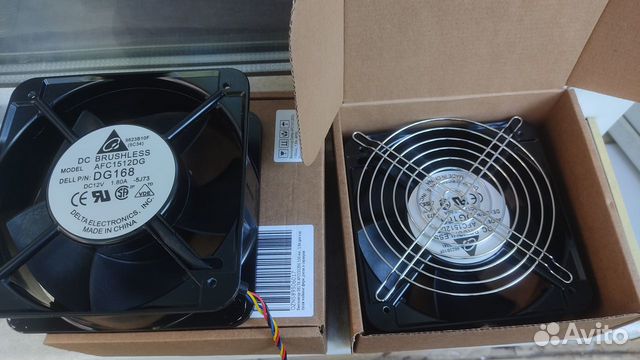 Вентилятор (1шт) 150 мм Delta AFC1512DG 1.8А тихие купить в Москве | Электроника | Авито