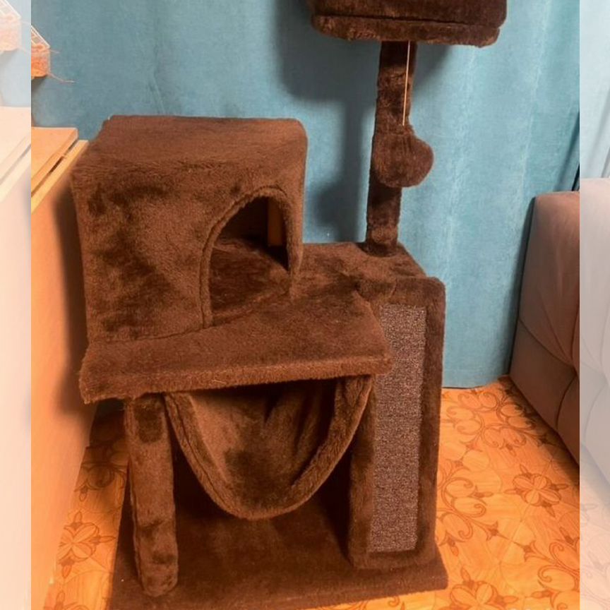 Домик для кошки, когтеточка