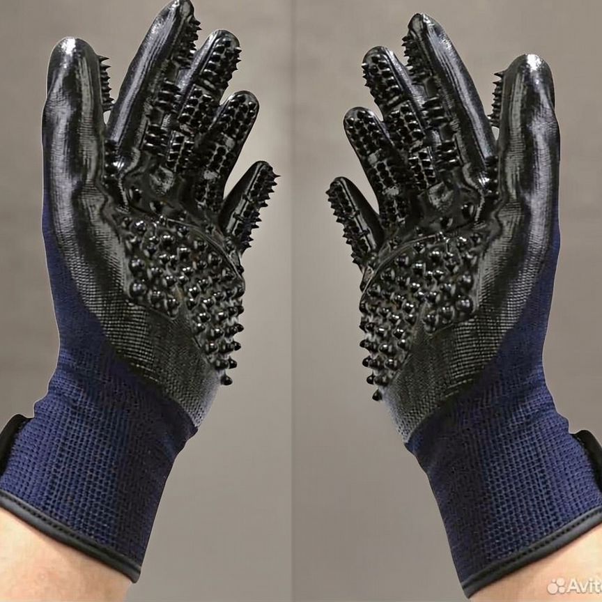 Перчатка для вычесывания шерсти, чесалка кошек