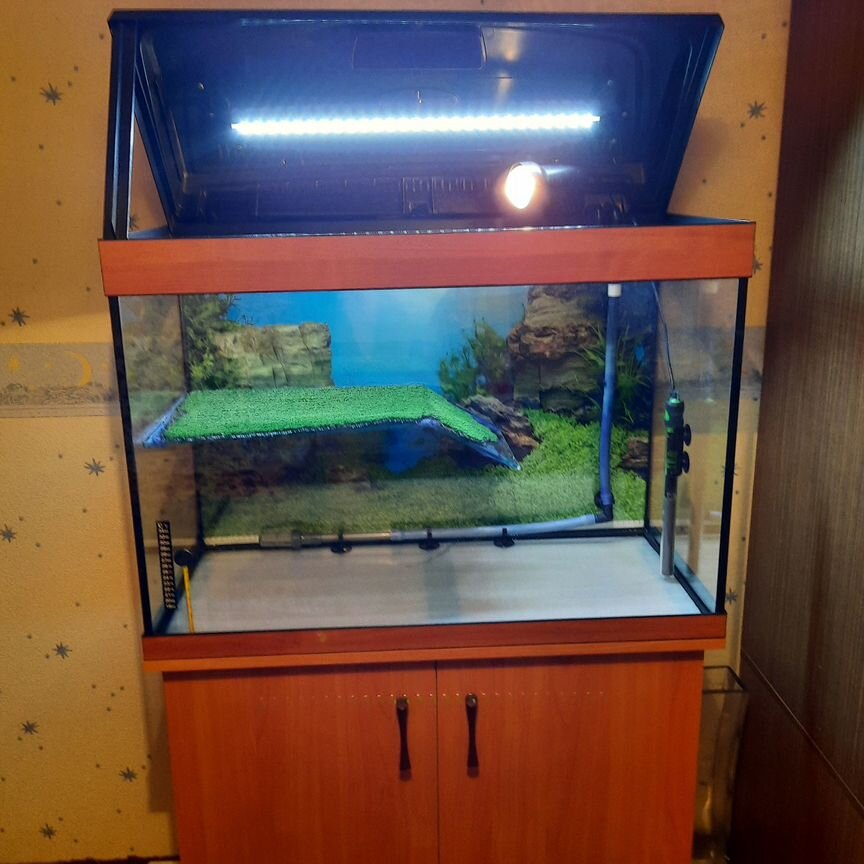 Террариум для красноухой черепашки на 160 литров