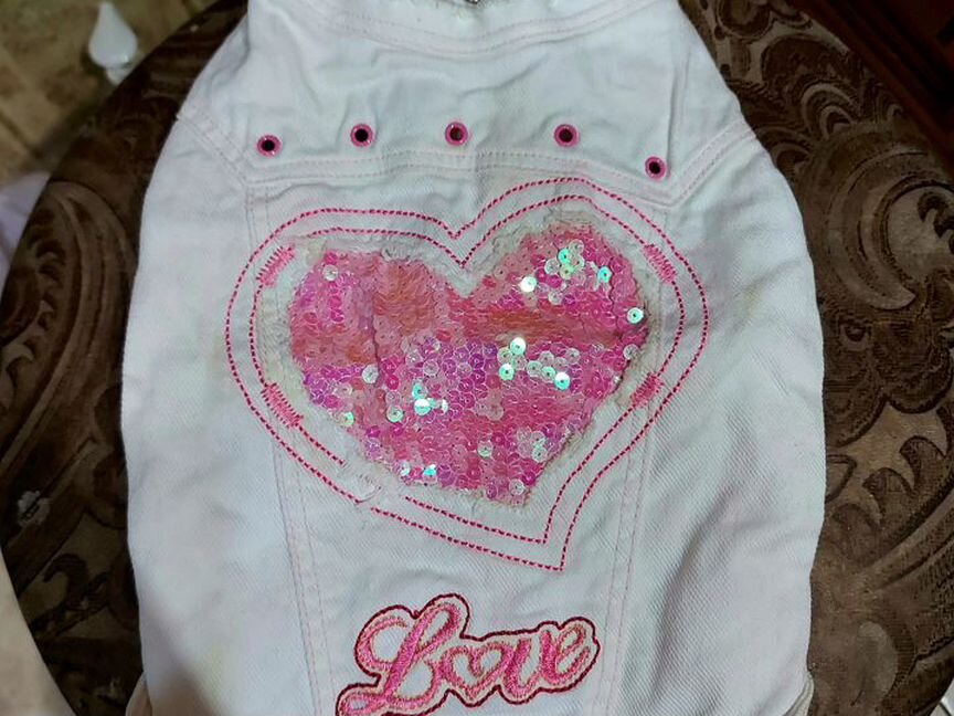 Джинсовая Курточка для собак xl