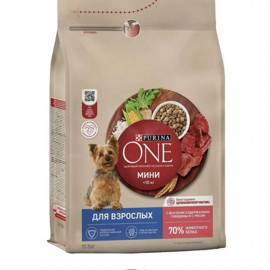 Корм для собак Purina one mini