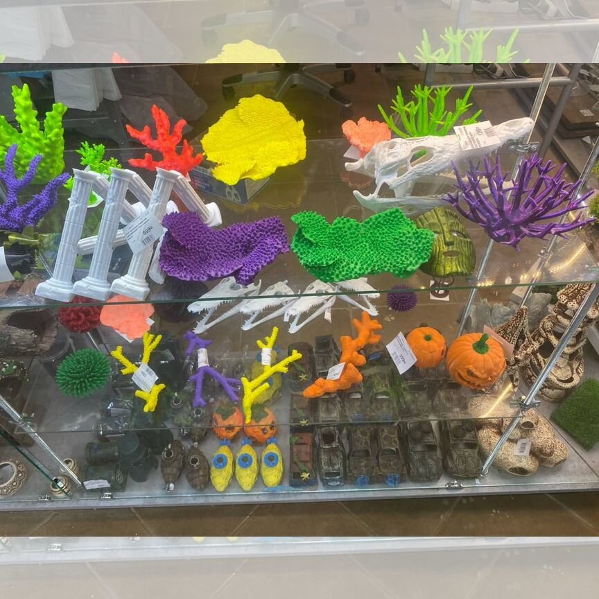 Аквариумные декорации в ассортименте м.Н.Черёмушки