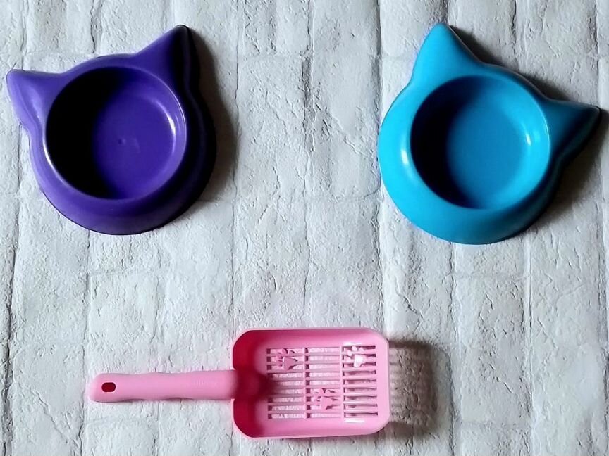 Миски и совок для кошек (собак)